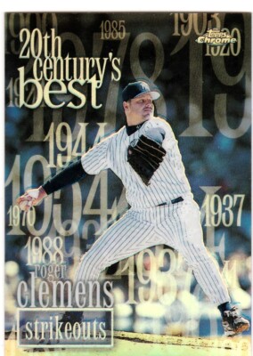2000 Topps Chrome Refractors #472 Roger Clemens 20th Century Best 041-L ...