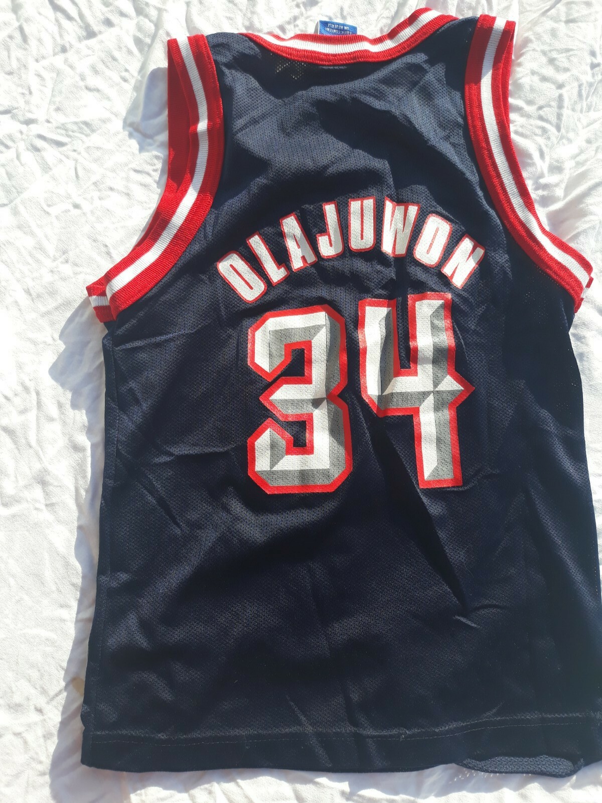 Houston Rockets #34 H. Olajuwon Throwback Champion Youth Small (8 ...