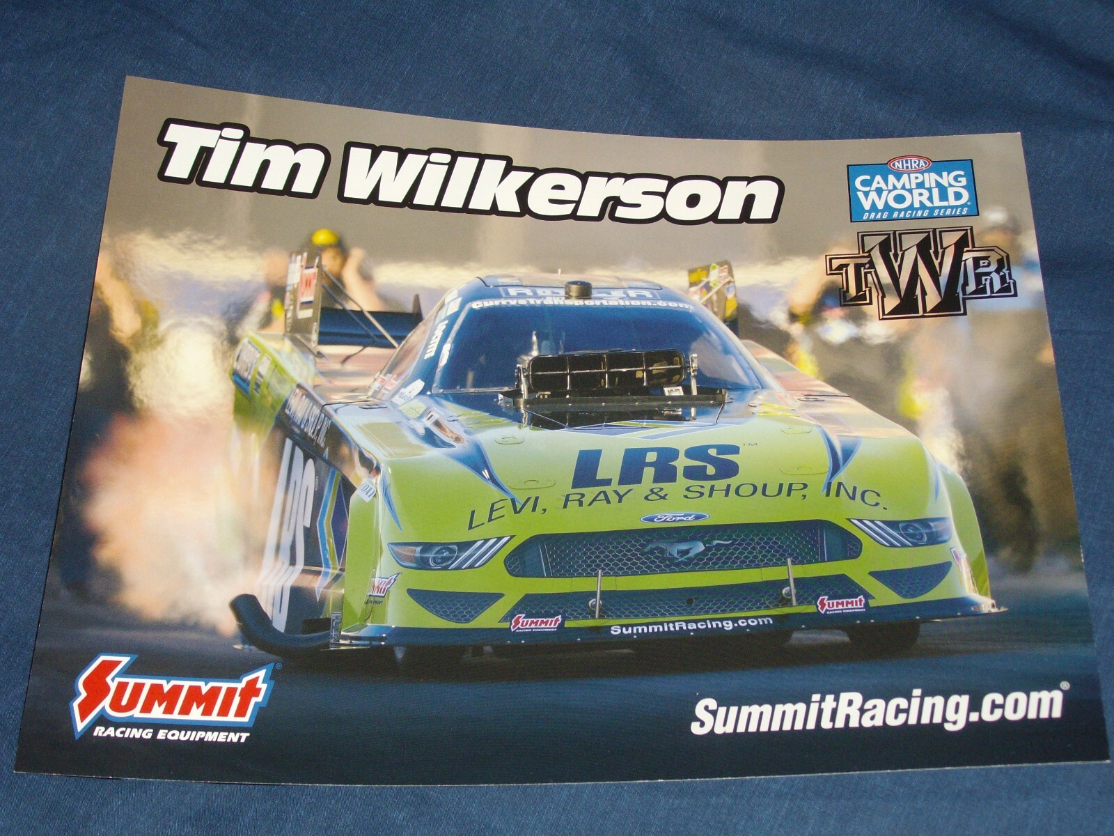 2022 TIM WILKERSON LRS INC. FORD FUNNY CAR NHRA POSTCARD | eBay