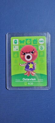 Octavian #45 Animal Crossing Amiibo Card Series 1 NEVER SCANNED ...