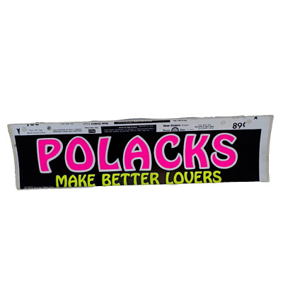 Vintage 70s Sunrise Sales "Polacks Make Better Lovers" Decal Vinly ...