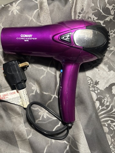 Conair Iconic Cord-Keeper Hair Dryer 1875 Technology with Retractable ...
