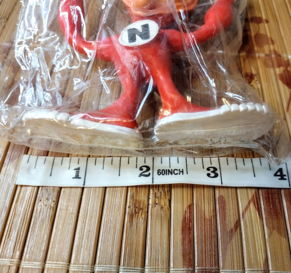 The Noid Posable Figure-6" 1986(New In Package) And Pre-Loved Lapel Pin ...
