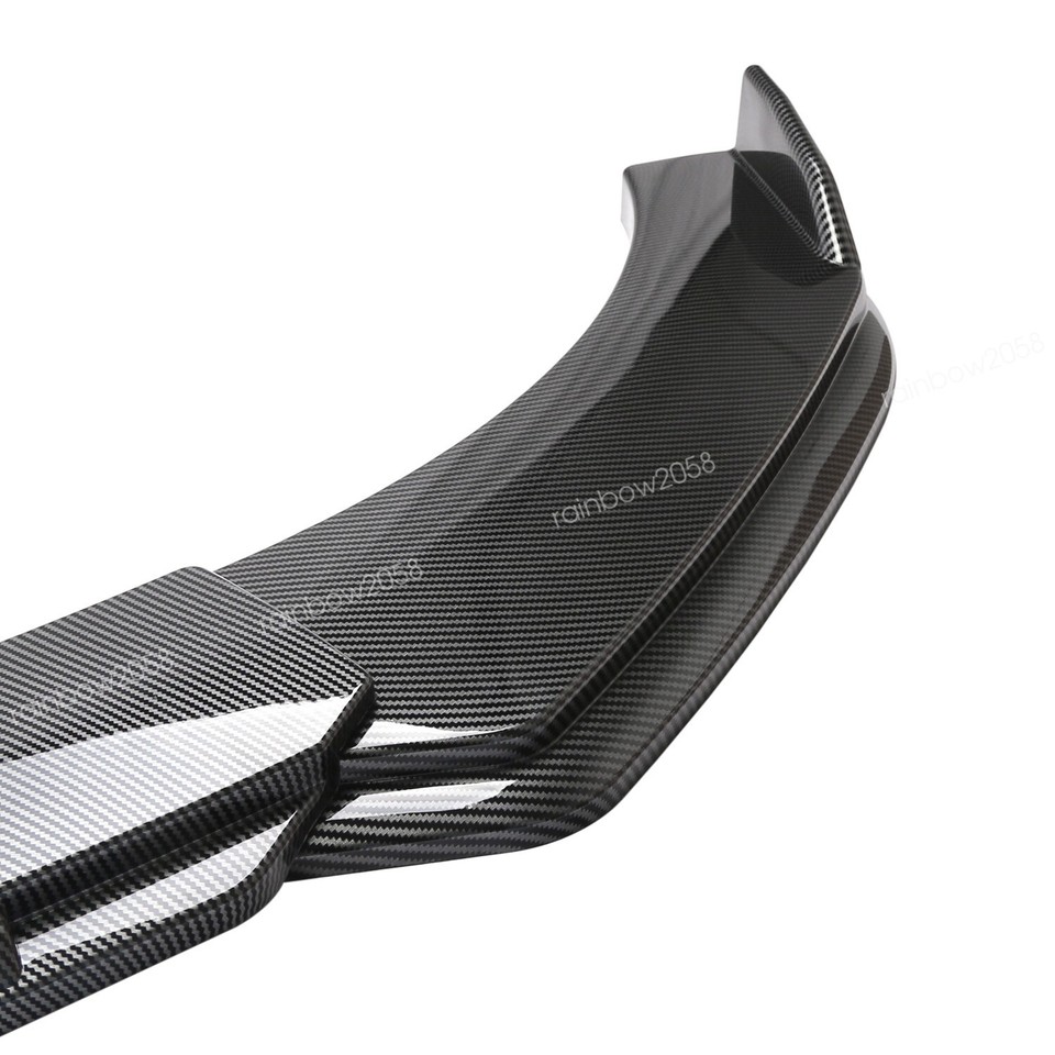 For Audi TT TTRS Carbon Style Front Bumper Lip Splitter Body Kit Side ...