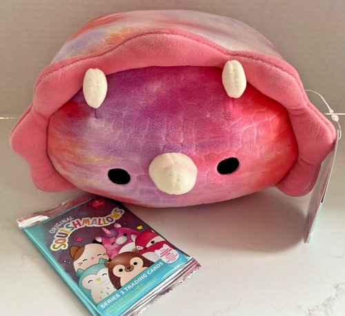 Squishmallows Stackables 8" Trinity Triceratops Plush Series 1 Trading Card Pack | eBay