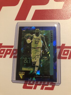 2021 Flux LeBron James FLUX BLUE CRACKED ICE #79 LAKERS top 75 | eBay