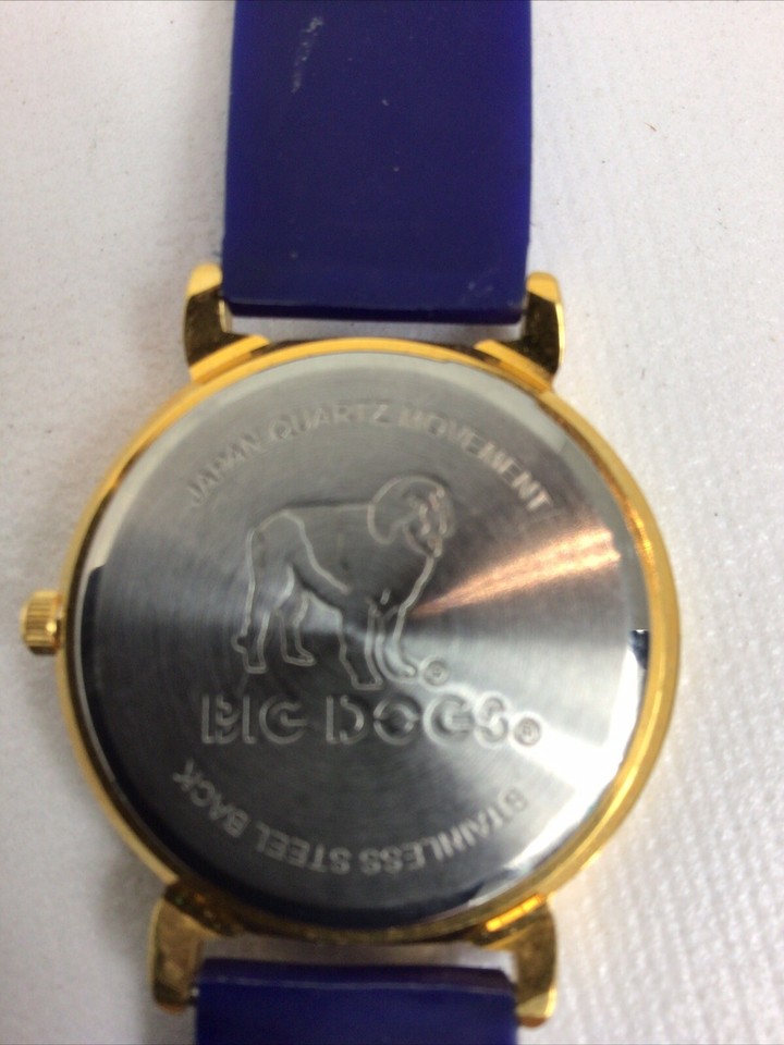 Vintage retired watch Big Dogs collectable blue gold | eBay