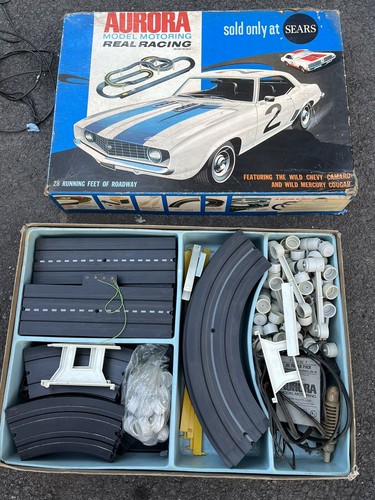 Vintage 1970 Aurora Model Motoring Real Racing Track Set Sold Only At ...