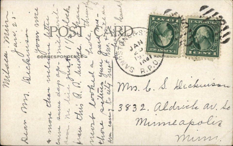 Milaca MN Rum River & Bridge c1910 Postcard | eBay