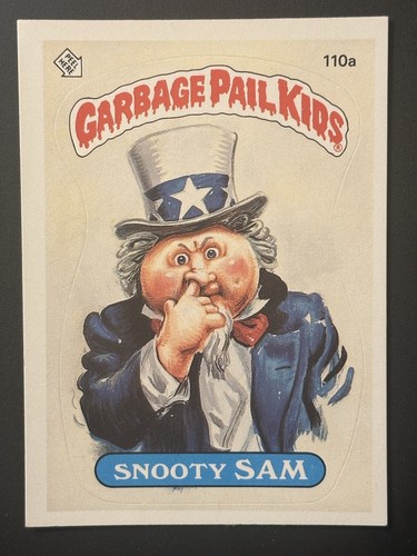 1986 Topps Garbage Pail Kids #110a SNOOTY SAM Original Series 3 | eBay