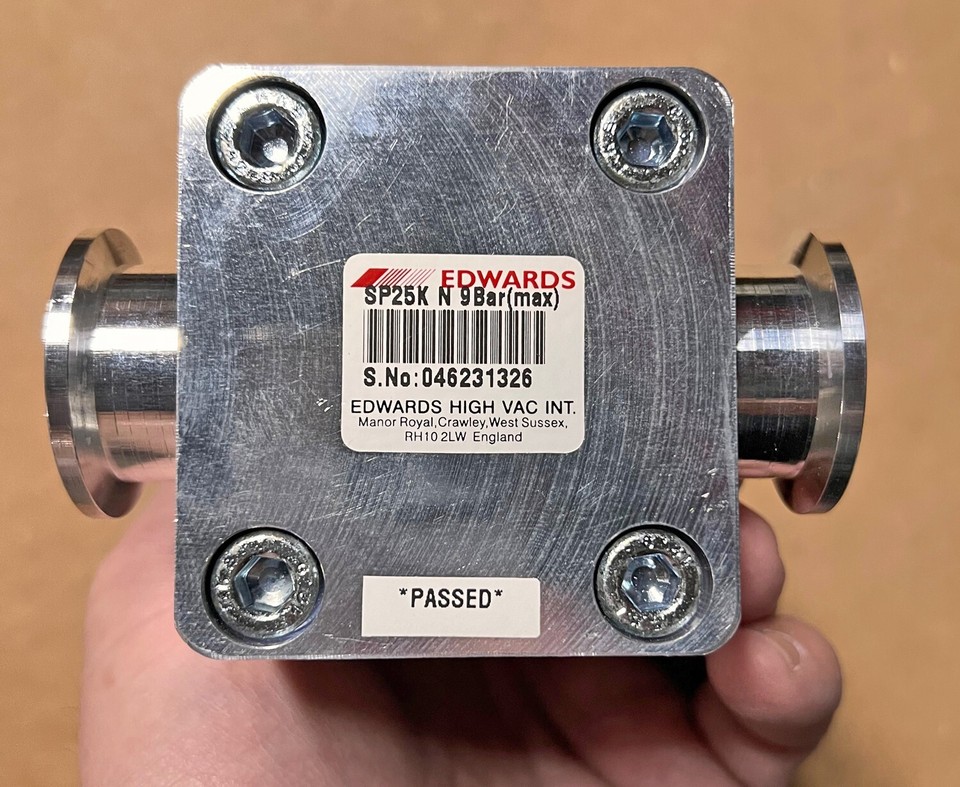 Edwards SP25K N 9Bar(max) Motorized NW40 Vacuum Valve +RS 440-458 ...