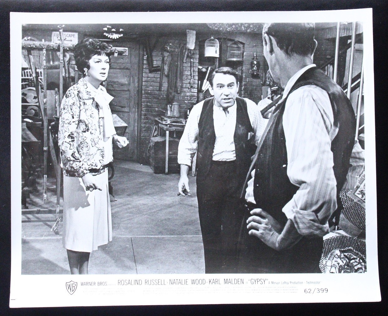 1962 Vintage Gypsy Movie Film Photograph 8x10 Rosalind Russell Black ...