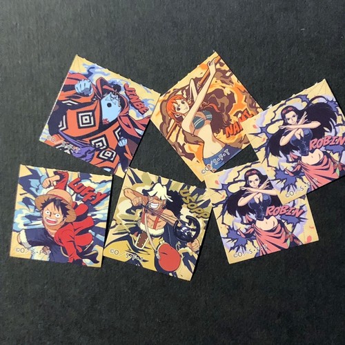 45M99 Straw hat Crew one Piece Mini Flake Stickers Nami Nico Robin 1in ...