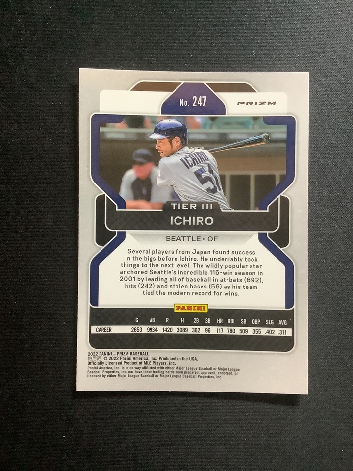 2022 Prizm White Wave Prizm #247 Ichiro Suzuki Seattle Mariners Yankees | eBay
