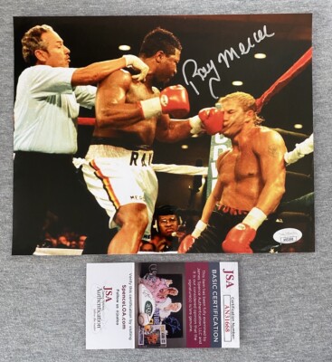 BOXING CHAMPION "MERCILESS" RAY MERCER AUTOGRAPH 8x10 ACTION PHOTO JSA ...
