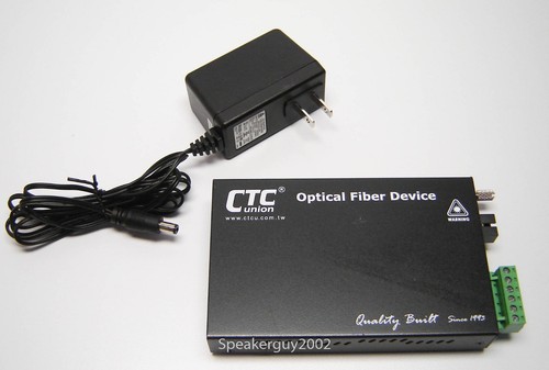 CTC Union / Optical Fiber Device w Power Supply / FRM220-Serial-SC20B ...
