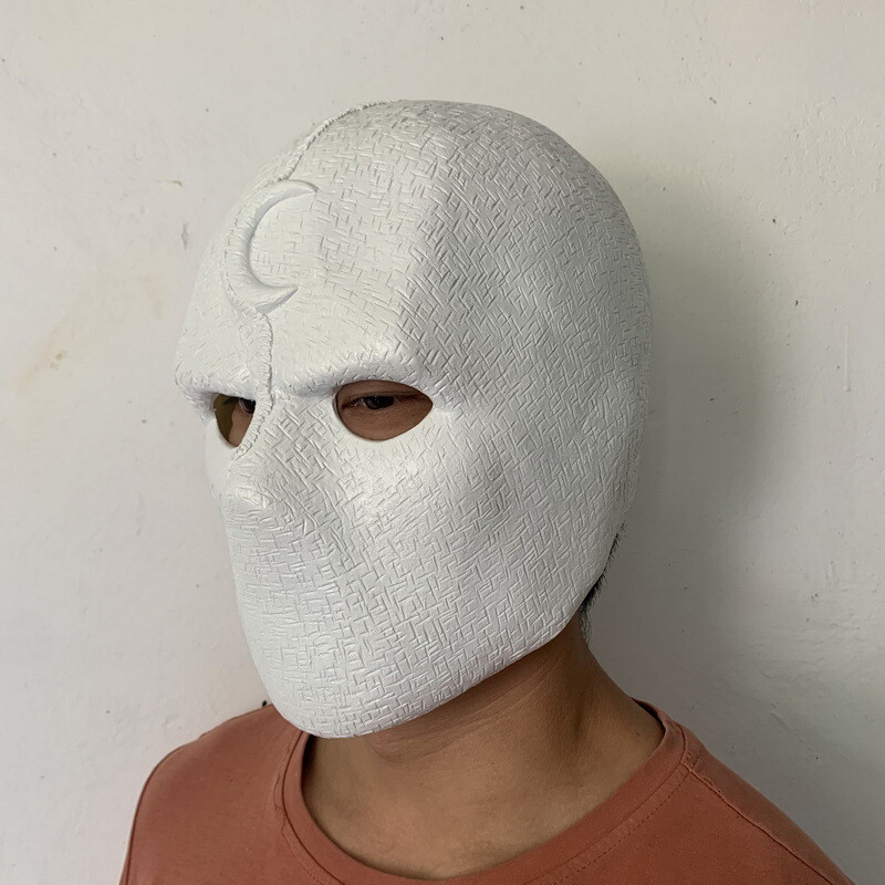 Moon Knight Latex Mask Cosplay Prop Soft Emulsion Masks For Halloween ...