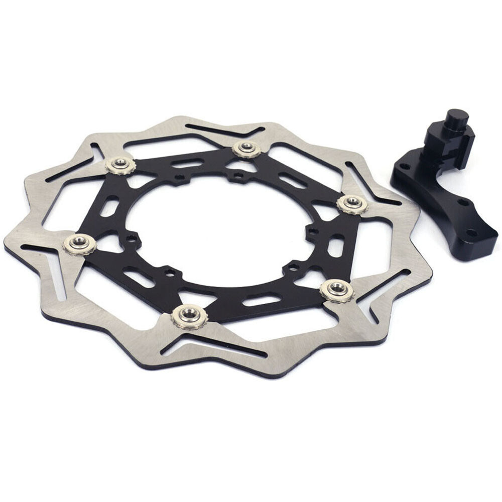 270mm Front Brake Disc Rotor Bracket Black Fit For Honda CRF R 450 2004 ...
