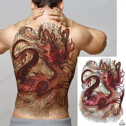 Back Tattoo Dragon