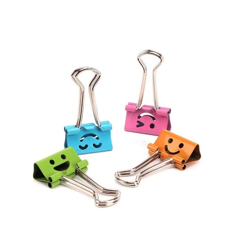 40pcs Set Binder Clips File Paper Clip Photo Stationary Office School ...