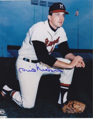 Phil Niekro Signed Milwaukee Braves 8x10 inch Photo * 5x All Star Died ...