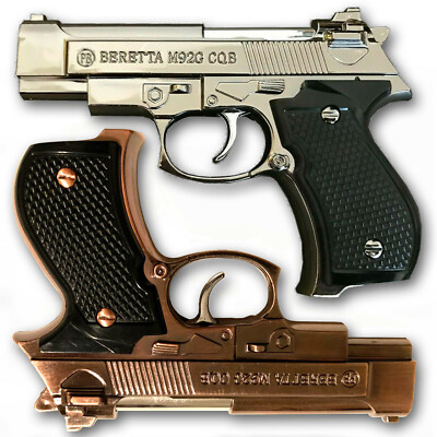Beretta 9mm M92G Pistol Gun Shaped LIGHTER Trigger Activated Jet Torch ...