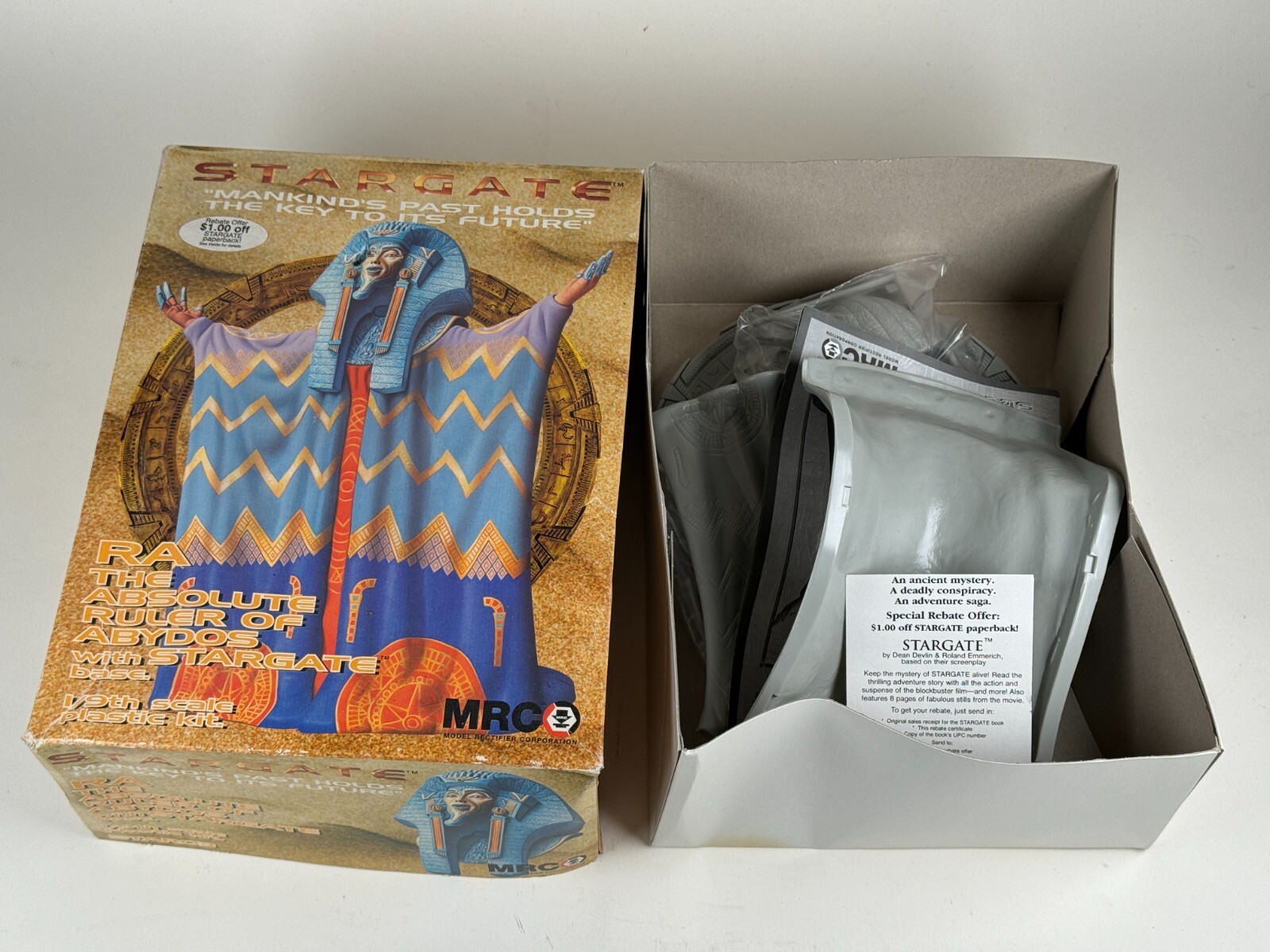 STARGATE The Movie RA the Sun God Model kit - 1994 Vintage New Open Box ...