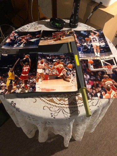 1990 LOT OF 6 LICENSED NBA HOOPS BASKETBALL COLOR PHOTOS EX--MINT | eBay