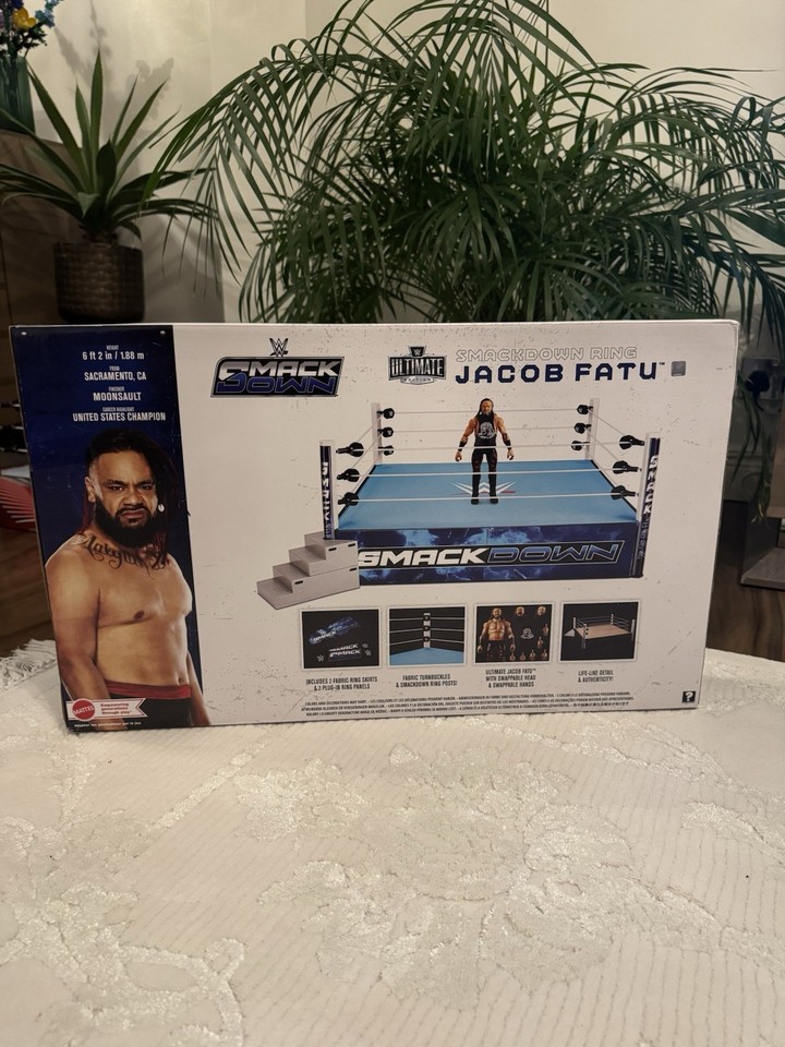 WWE Ultimate Edition Smackdown Ring With Jacob Fatu Figure - New | eBay UK