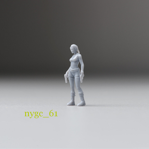 DIY 1/43 Scale Lara Croft Zombies Minatures Scene Figures For Car ...