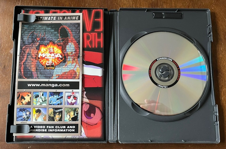 Neon Genesis Evangelion Death & Rebirth DVD 2002 Hideaki Anno Insert ...