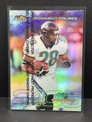 1999 Topps Finest Prominent Figures Ref PF35 Fred Taylor #/2105 Jaguars ...