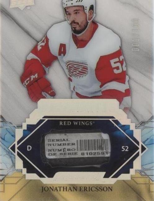 2019-20 Upper Deck Engrained - Remnants Jonathan Ericsson #R-JE /100 ...