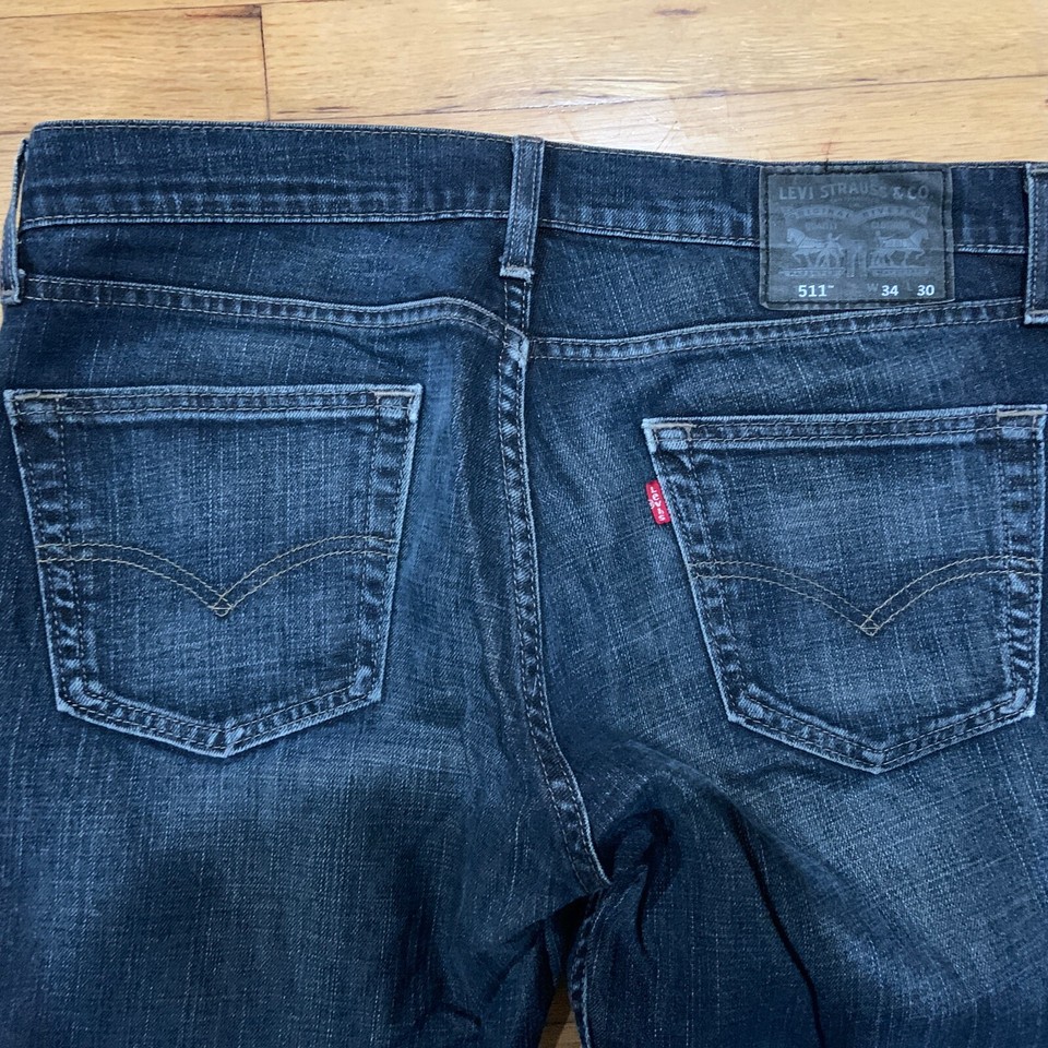 LEVIS 511 Men's Denim Slim Fit Straight Jeans CA00342 WPL 423 Size ...