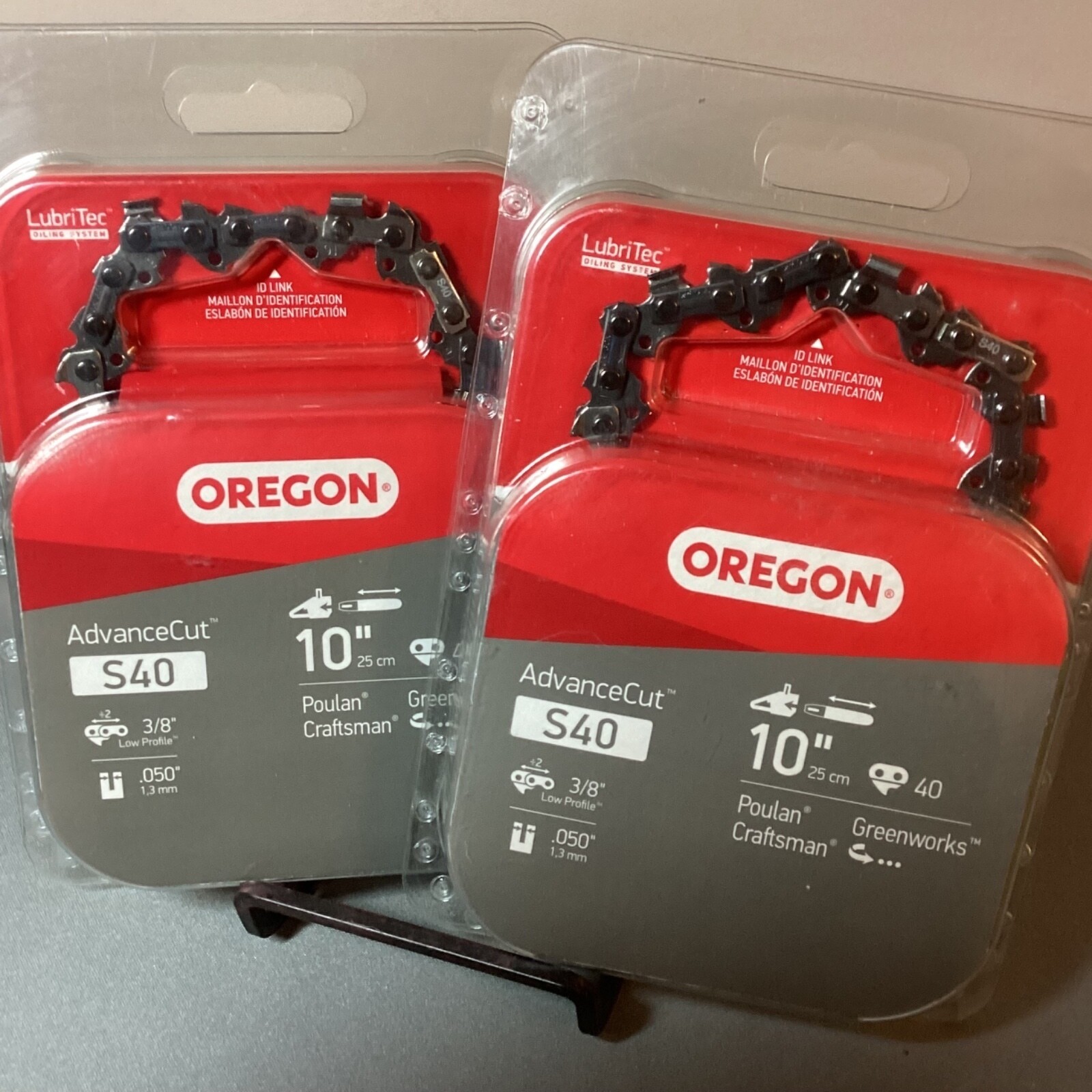 2 NEW Chains - OREGON 10” Chainsaw Advance-Cut Chain - S40 - LubriTec ...