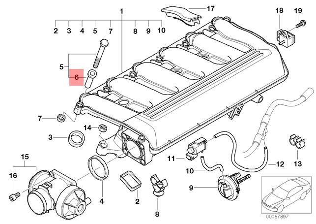 Genuine BMW Rubber Mounting X3 X5 X6 E38 E39 E46 E53 E60 E61 ...