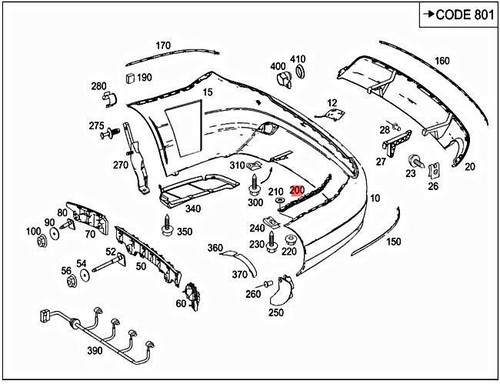 Genuine MERCEDES BBDC W204 C-CLASS W204 Guide 2048800430 | eBay