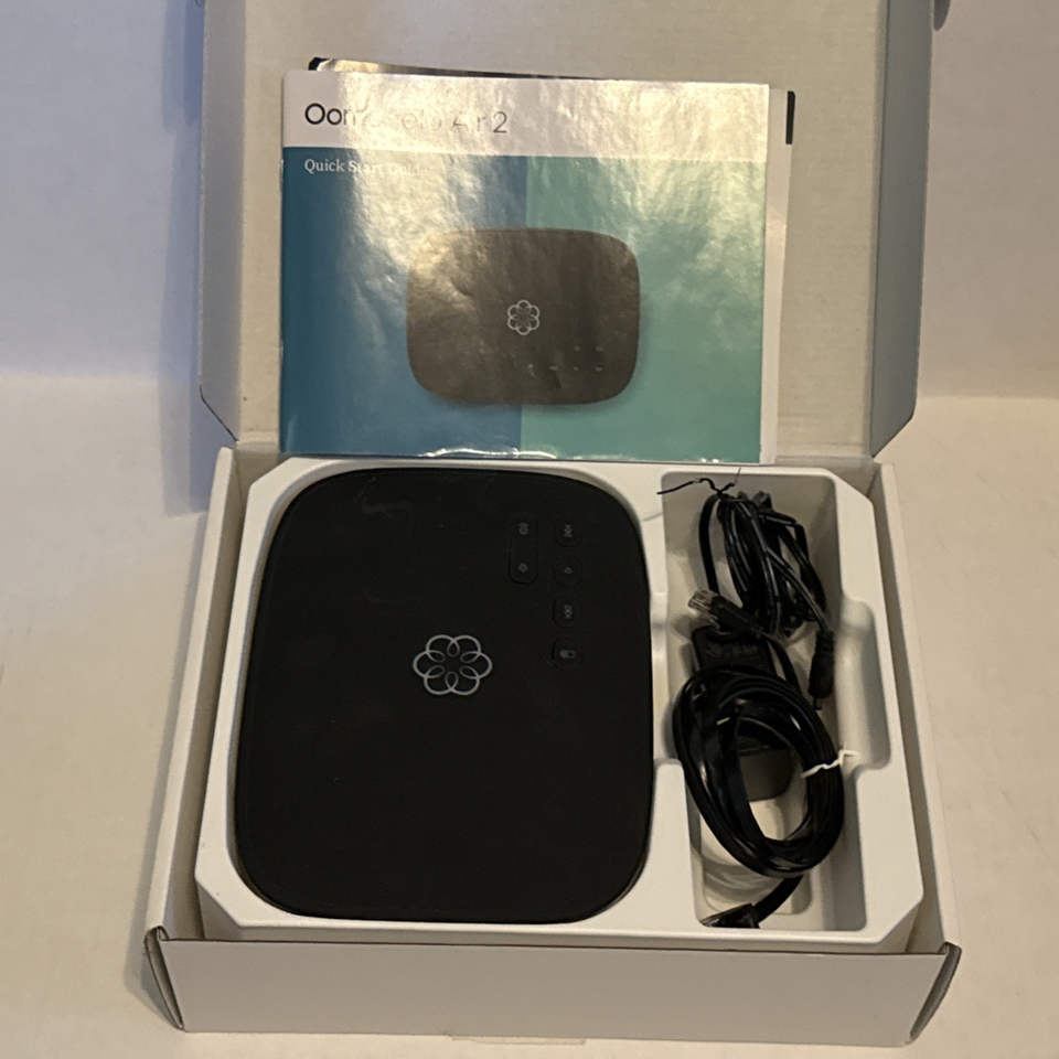 Ooma Telo Air 2 VOIP Home Phone Service Base Black W/ Cables & Manual ...