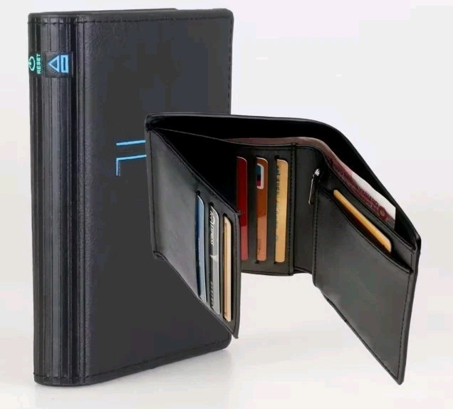 PS2 Playstation 2 Sony Wallet Bi-Fold Black Card Holder Retro Money ...