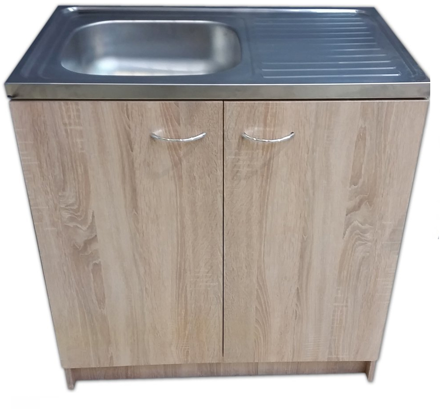 Kitchen Set, Complete Kitchen Set, 5piece Set White High Gloss/Oak ...