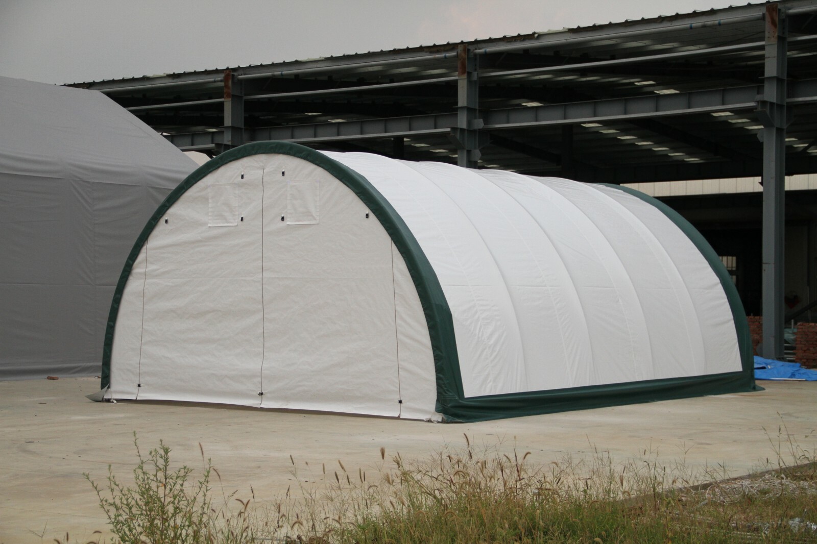 @@ NEW 20X42X12 OVAL TUBE SHELTER FABRIC COVERALL STORAGE BUILDING HOOP ...