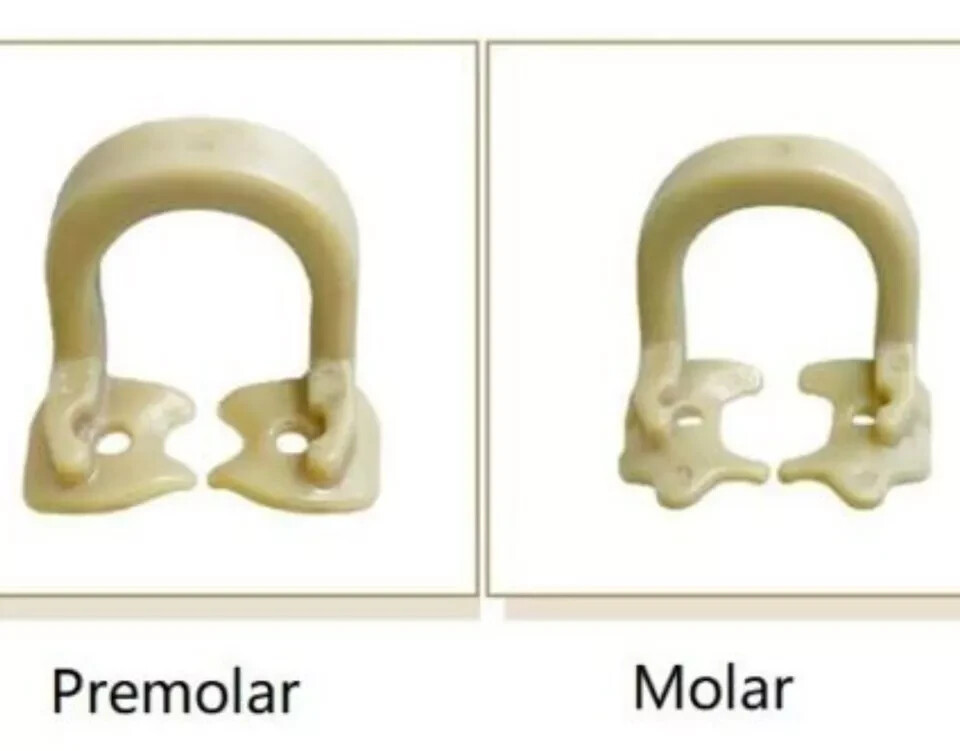 4x Dental Resin Soft Clamp Universal Rubber Dam Barrier Clips 2 ...