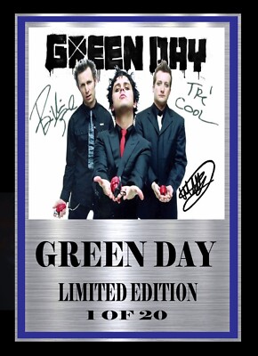 GREEN DAY SIGNED LIMITED EDITION FRAMED | eBay UK