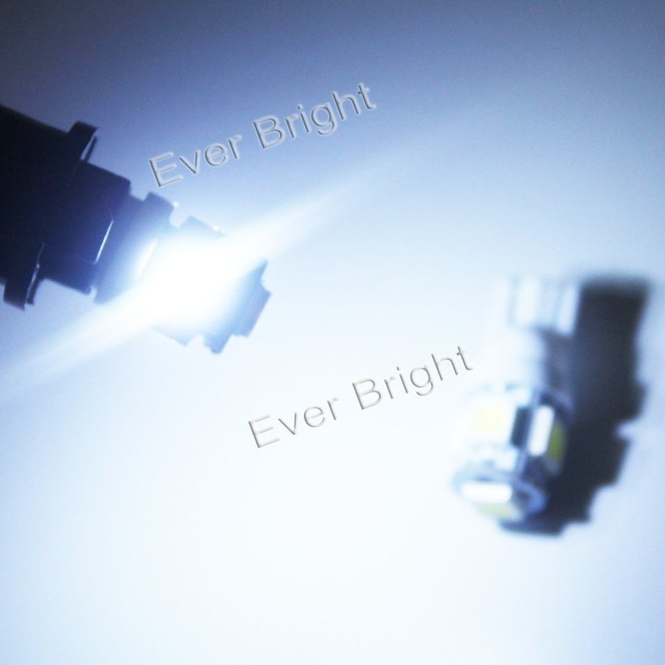 100Pcs 6V 6.3V White T10 5050 5SMD LED Wedge Light Bulb W5W 194 168 ...