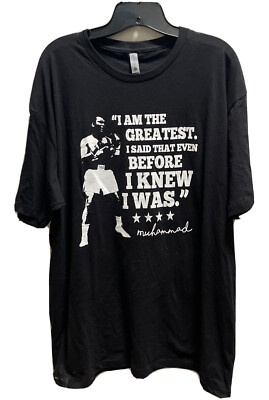 MUHAMMAD ALI SHORT SLEEVE CREW NECK GRAPHIC T SHIRT SIZE 2XL | eBay