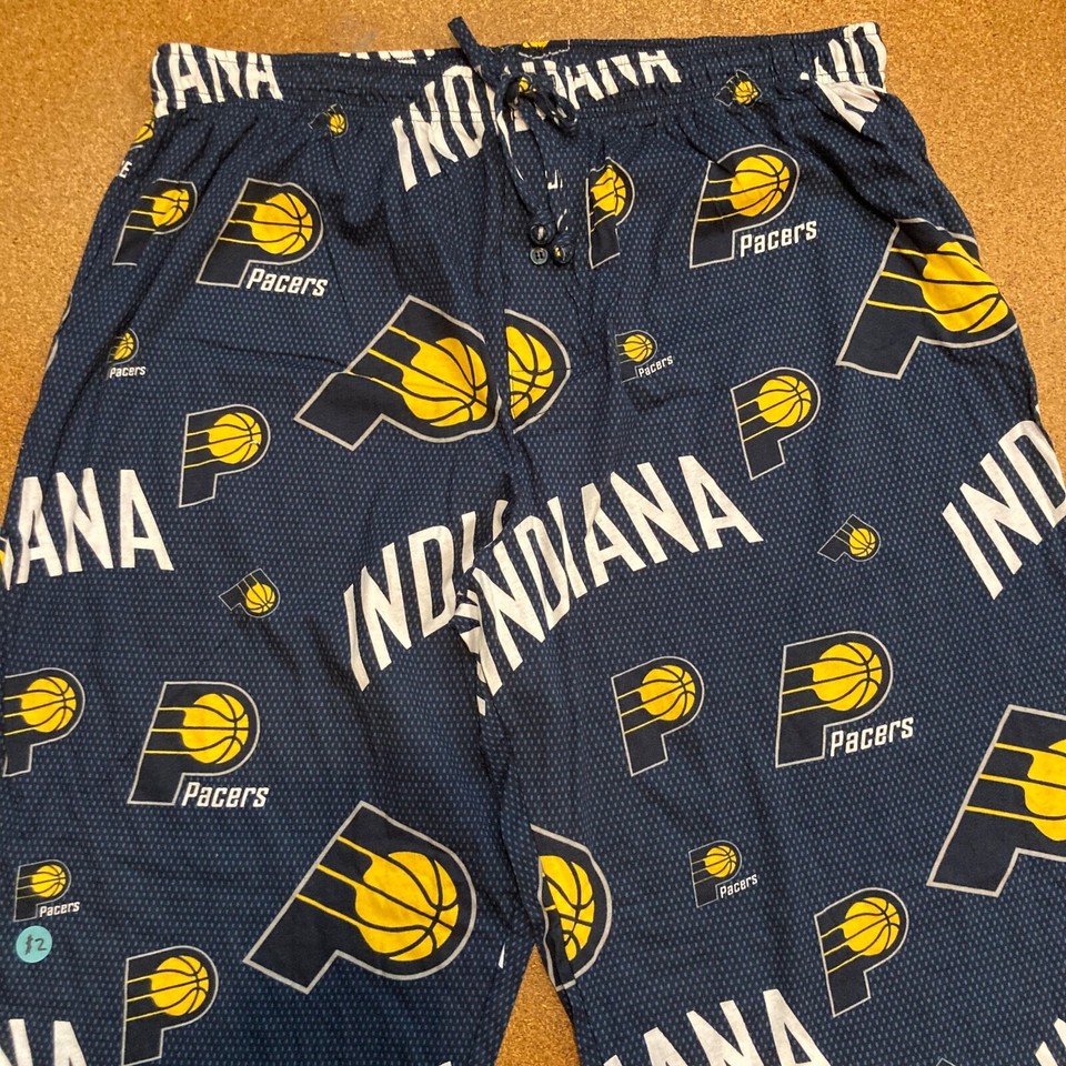 Indiana Pacers LOGO Pajama Pants Mens XL Blue NBA Basketball Sleepwear ...