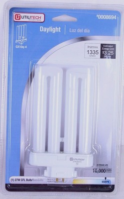 Bright Effects 125 Watt #8694 Uses only 27 Watts FEC 27W 6500k Rounded ...