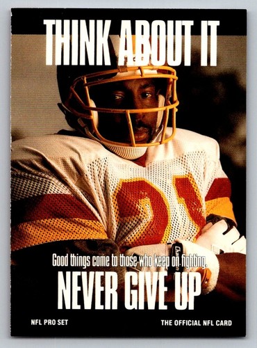 1991 Pro Set - Think About It Earnest Byner #722 | eBay