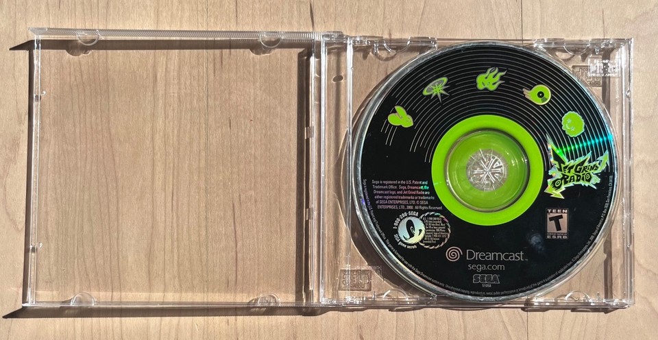 Jet Grind Radio (Sega Dreamcast, 2000) Disc Only, Tested Working, Retro ...