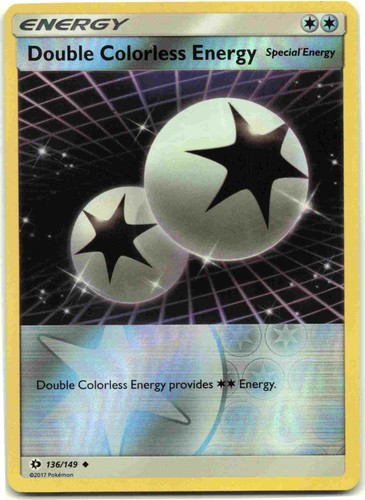 Double Colorless Energy Uncommon SM Base Set SM01 Special Colorless ...